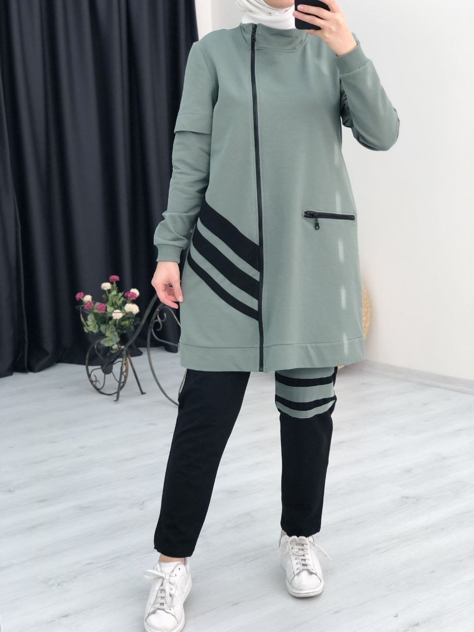 Lina-Style Survette deux pièces vert de Turquie